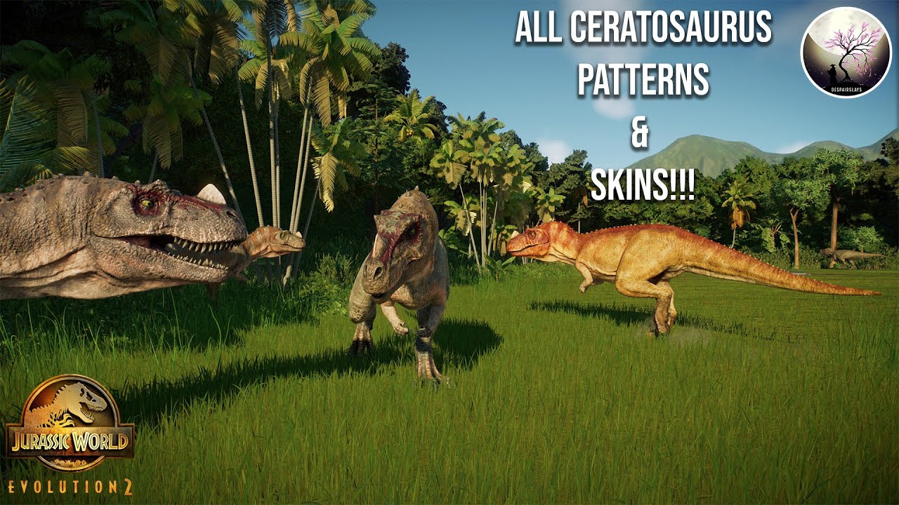 ALL CERATOSAURUS SKINS SHOWCASE!!! - Jurassic World Evolution 2 - YouTube
