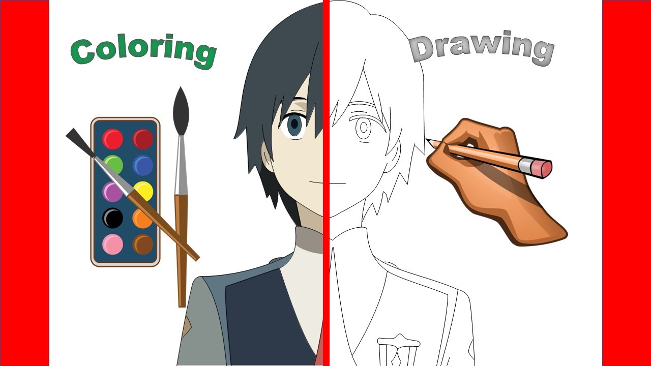 How To Draw Hiro - Step By Step Drawing - YouTube
