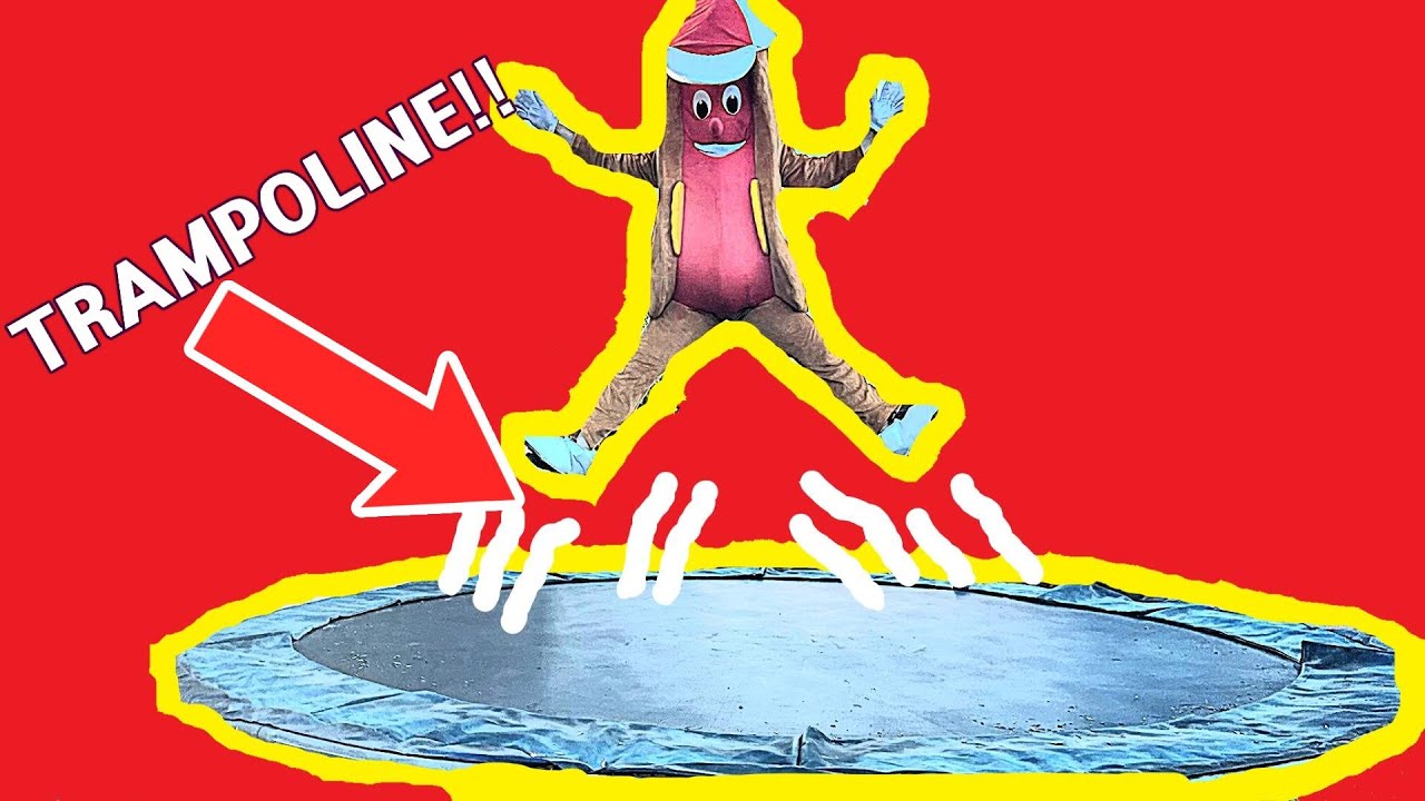 A Hot Dog Jumping On A Trampoline!!!! #subscribe #funnyvideo - YouTube