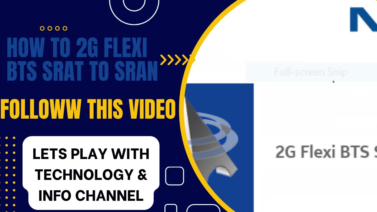 How to Nokia 2G flexi bts sRAT to sRAN || Nokia 2G flexi bts sRAT to ...