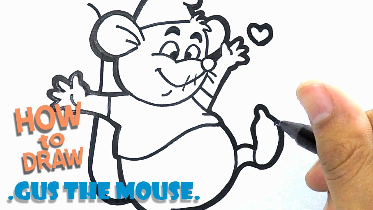 How to Draw gus the mouse from cinderella Movie | Cinderella | Disney ...