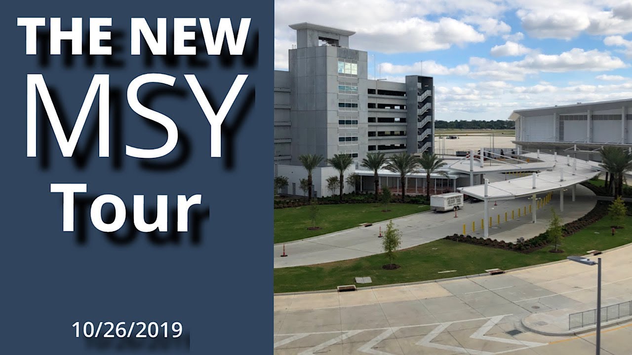 Tour of the new terminal at New Orleans MSY Airport! 2019 - YouTube