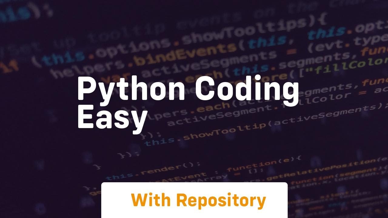 python coding easy - YouTube