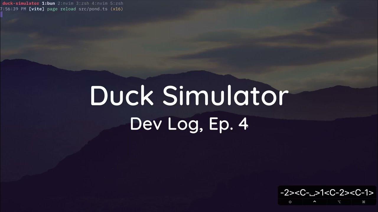GAME DEV WITH VIM IS THE BEST (duck simulator dev log 4) - YouTube