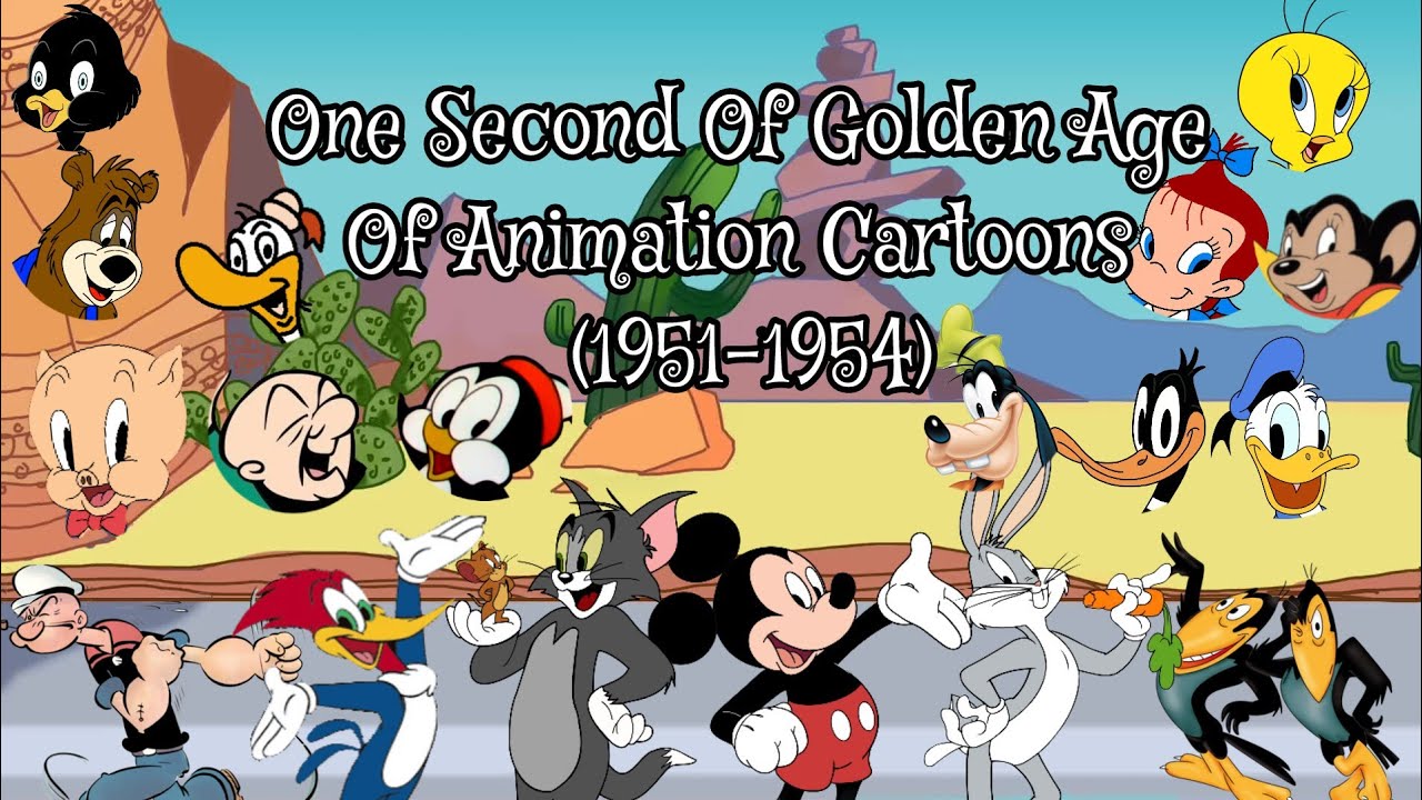 One Second Of Golden Age Of Animation Cartoons (1951-1954) - YouTube