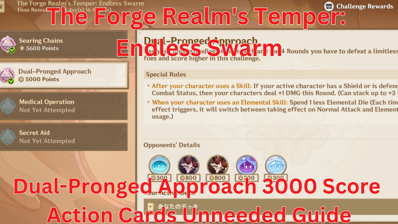 The Forge Realm's Temper: Endless Swarm: Dual-Pronged Approach 3000 ...