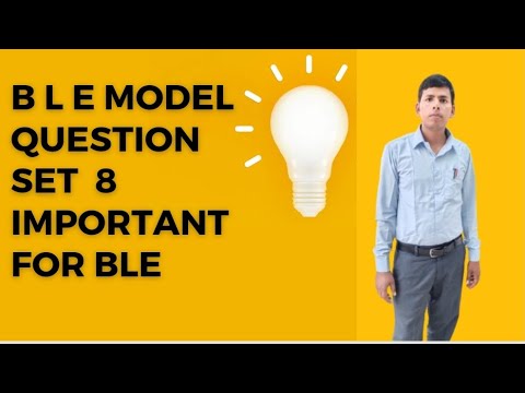 BLE model question for class 8 - YouTube
