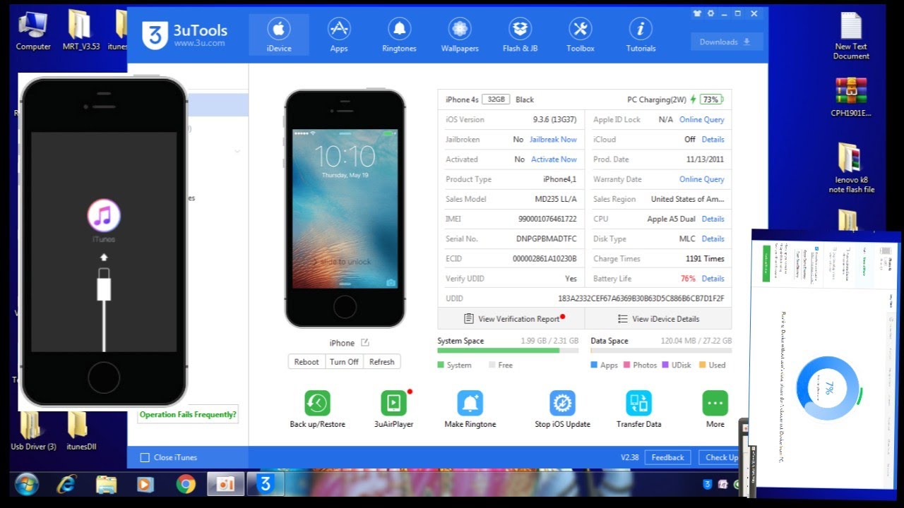 iPhone 4x Password Remove Flashing 100% Done | Iphone 4x Full Flashing ...
