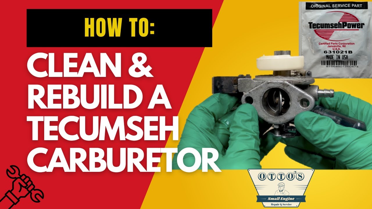 DIY Tecumseh Carburetor Clean & Rebuild - YouTube