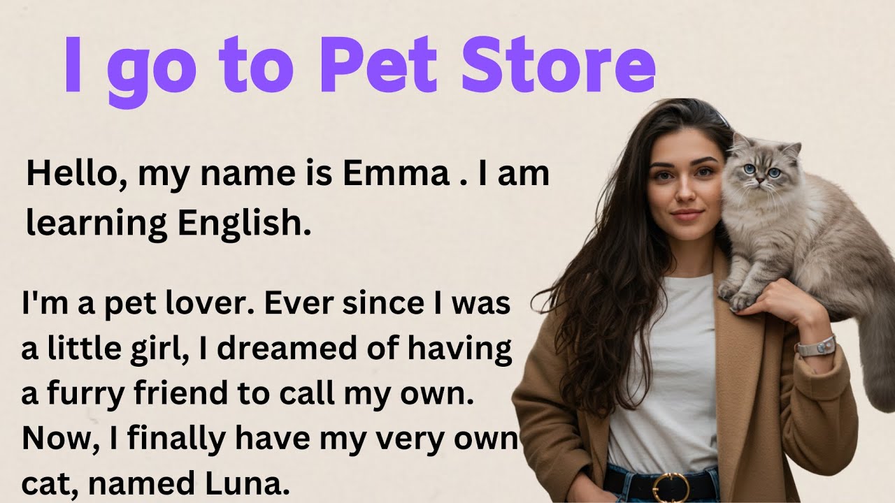 I go to the Pet Store | Improve Your English | Listen And Practice ...