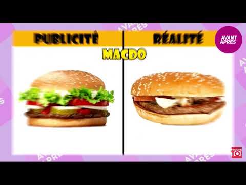 PUB Vs RÉALITÉ (nourriture) - YouTube