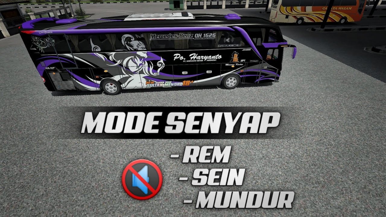 KODENAME MODE SENYAP BUSSID - YouTube
