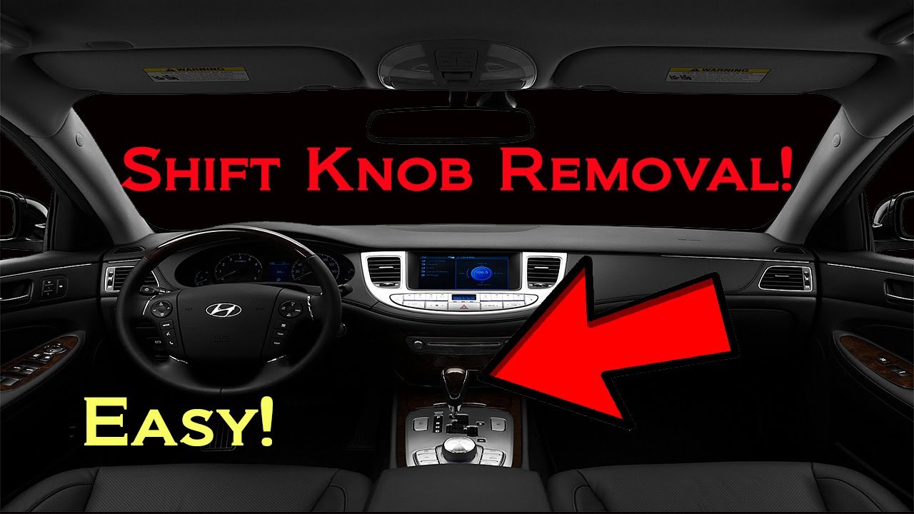 Genesis Sedan Shift Knob Removal - YouTube