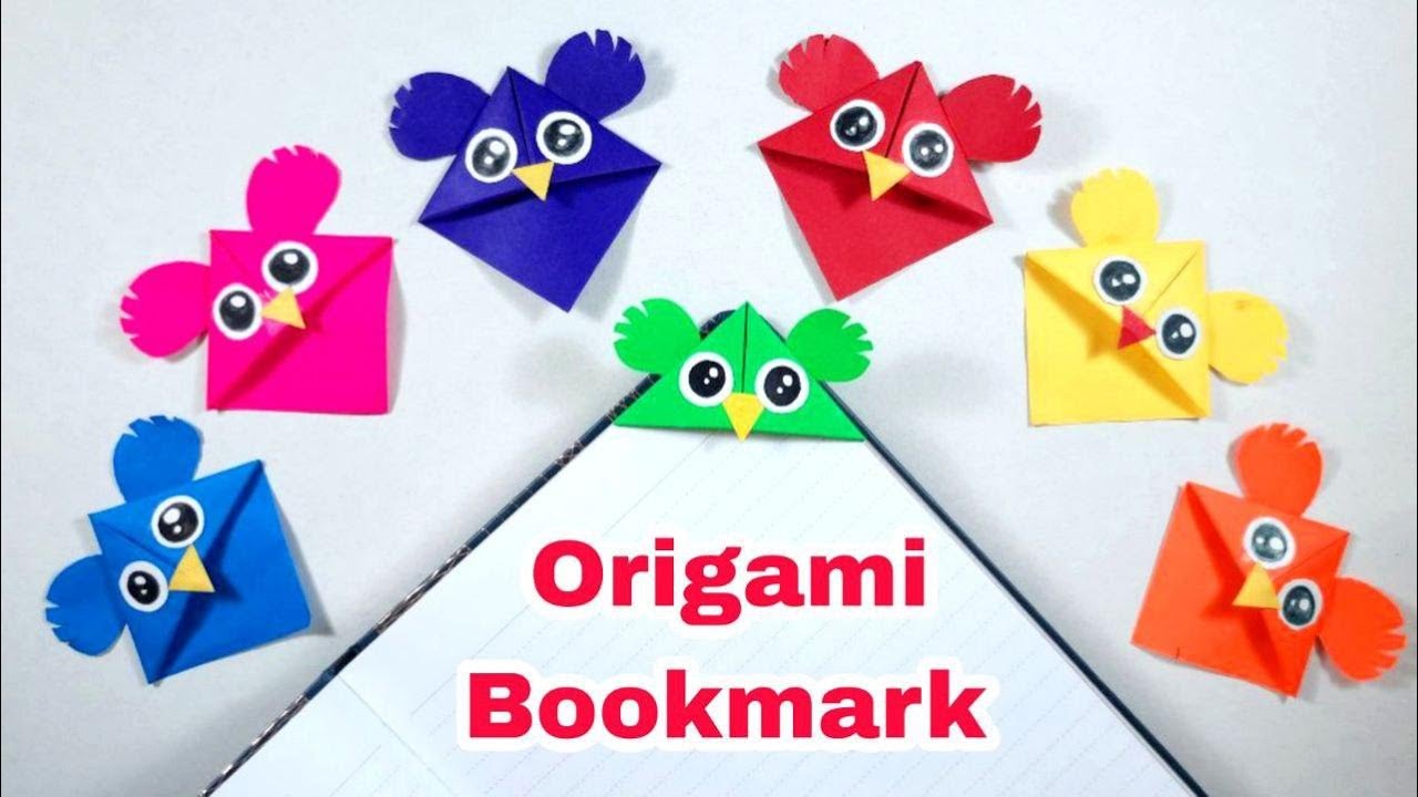 DIY Paper Bookmark | Bird Bookmark | How to Make Bookmark with Paper ...