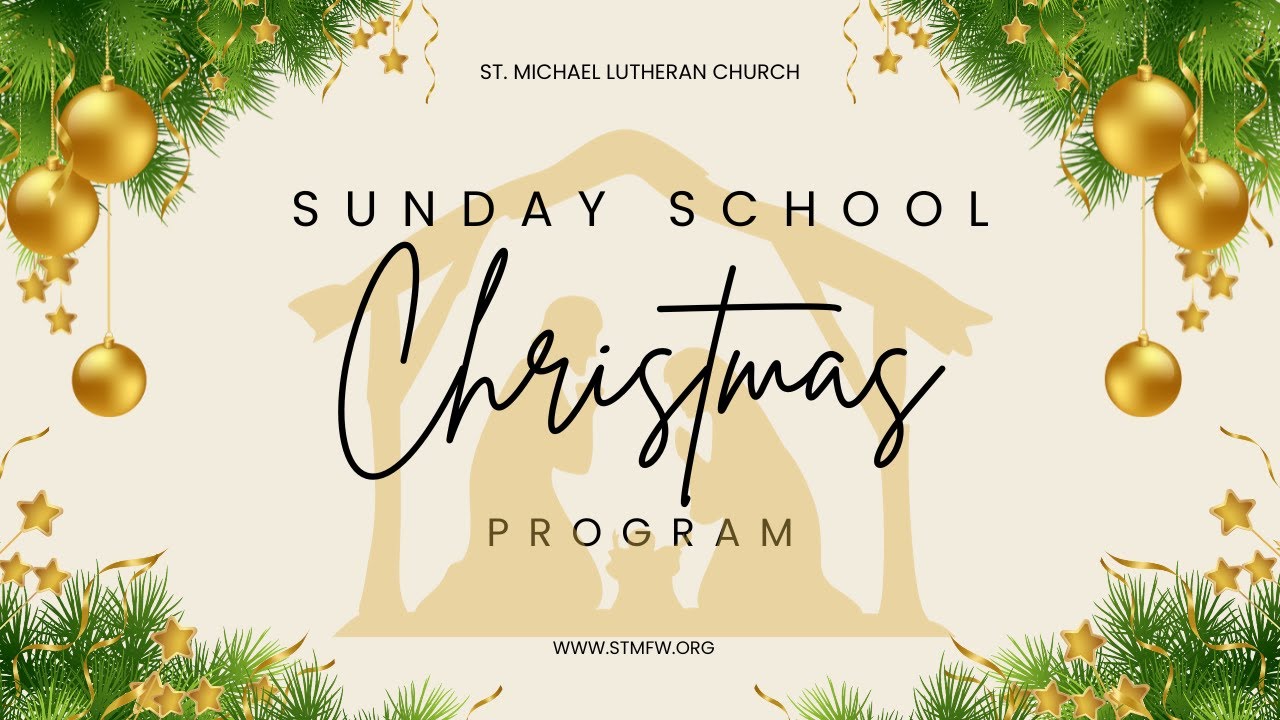 Sunday School Christmas Program - YouTube