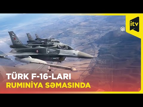 Türkiyəyə aid F-16-lar Buxarestdə salamlama uçuşu həyata keçirib