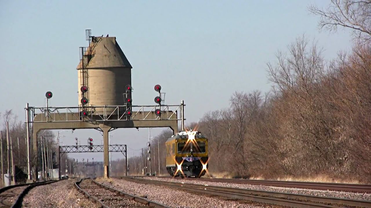 Union Pacific EC-5 Track Inspection Vehicle at Nelson, IL on March 14 ...