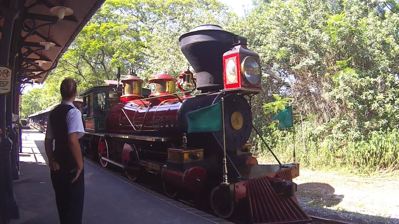 Walt Disney World Railroad Magic Kingdom Full Grand Circle Tour - YouTube