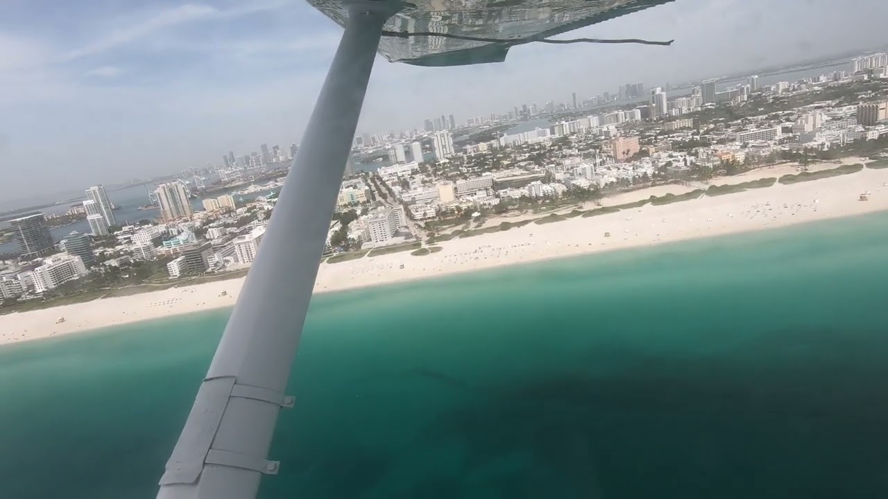 flying over the beach part 2 - YouTube