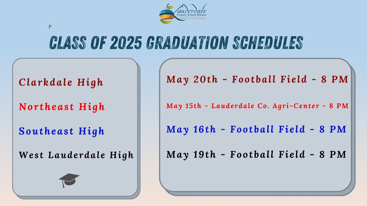 LCSD Graduation Schedules - YouTube