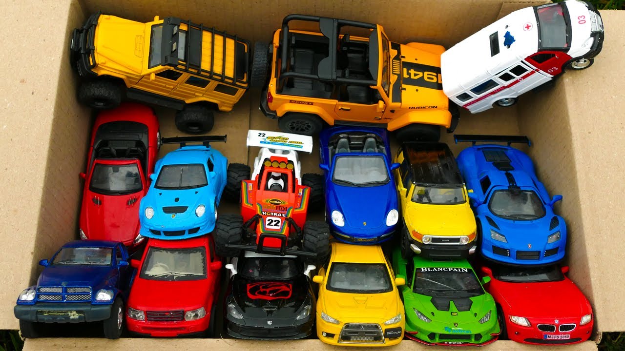 Cool model Cars, Big Jeep Wrangler, Ambulance, Baggi, Dodge RAM, Toyota ...