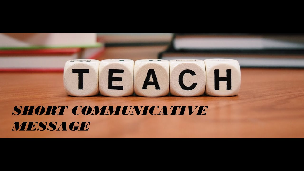 SHORT COMMUNICATIVE MESSAGE WRITING-A COMPLETE VIDEO TUTORIAL - YouTube
