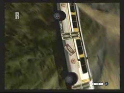 Bus rammed off a cliff. - YouTube