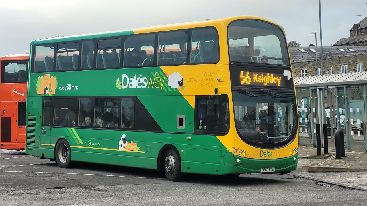 [HD WS] *THRASH* Transdev Keighley Bus Company "Dalesway" 2778 (BF63 ...