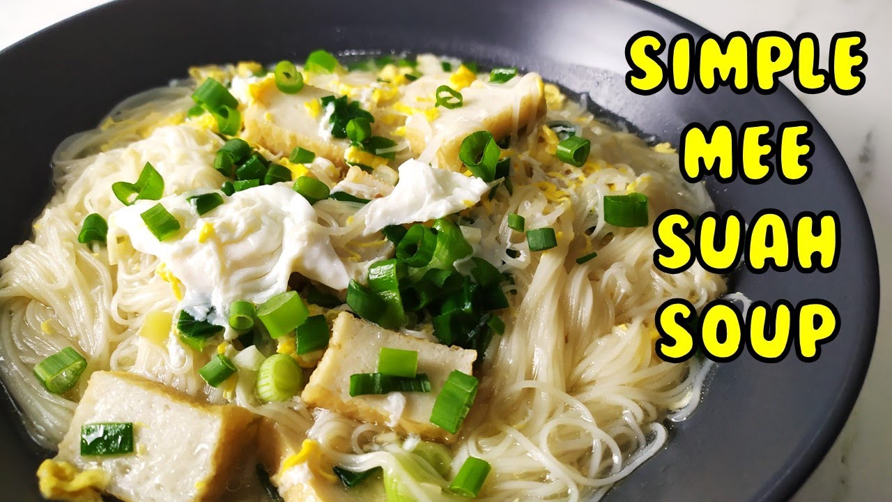 Simple & Super Delicious Mee Suah Soup Made from Garlic Oil | Must Try ...