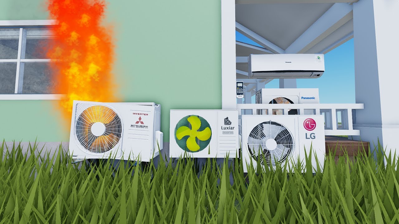 Epic! Air Conditioner Suburban Burning | Roblox AC Game - YouTube