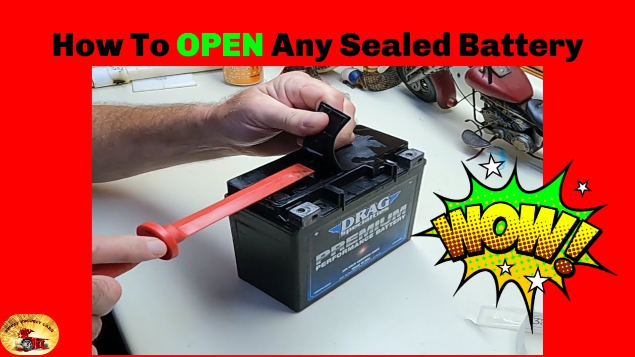 How To Open Any SEALED Vehicle Battery So You Can You Can do This https ...