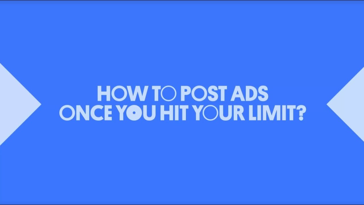 How to Post Ads Once You Hit Your Limit on OLX! | OLX Pakistan - YouTube