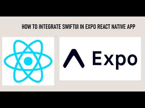 How to Integrate SwiftUI In Expo React Native App - YouTube