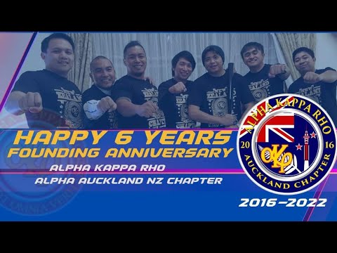 6 Years Founding Anniversary Alpha Kappa Rho | Alpha Auckland Chapter ...