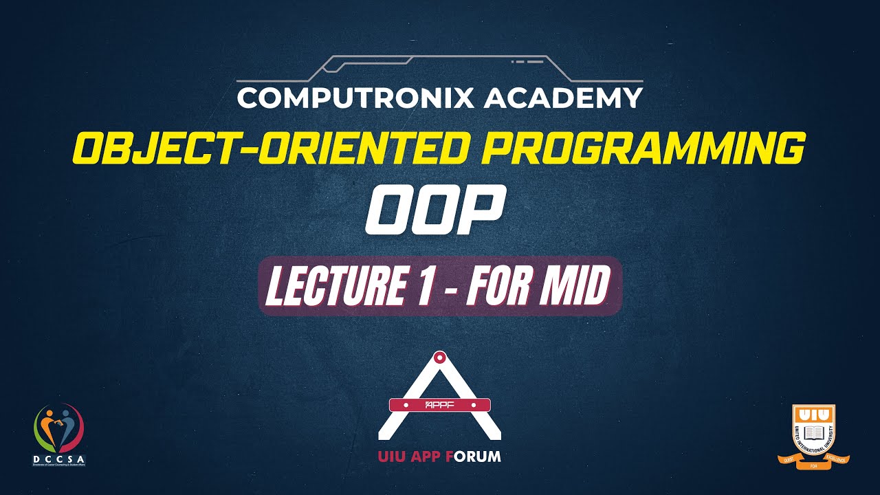 OOP Mid Exam Preparation (Part 1) | Object-Oriented Programming | Raad Al Ahnaf | UIUAPPF - YouTube