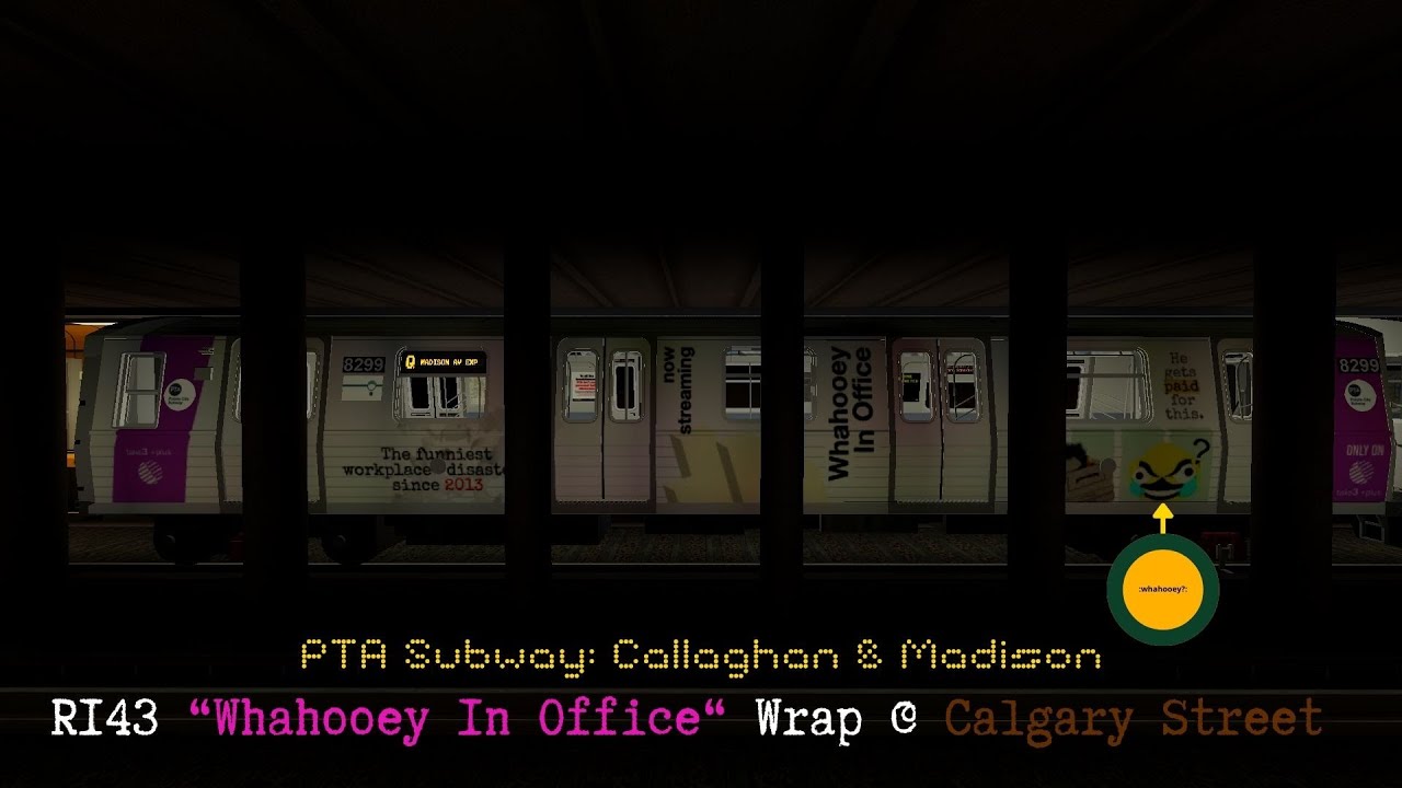 PTA Subway: R143 Whahooey In Office Wrap (Q) Express Train @ Calgary ...