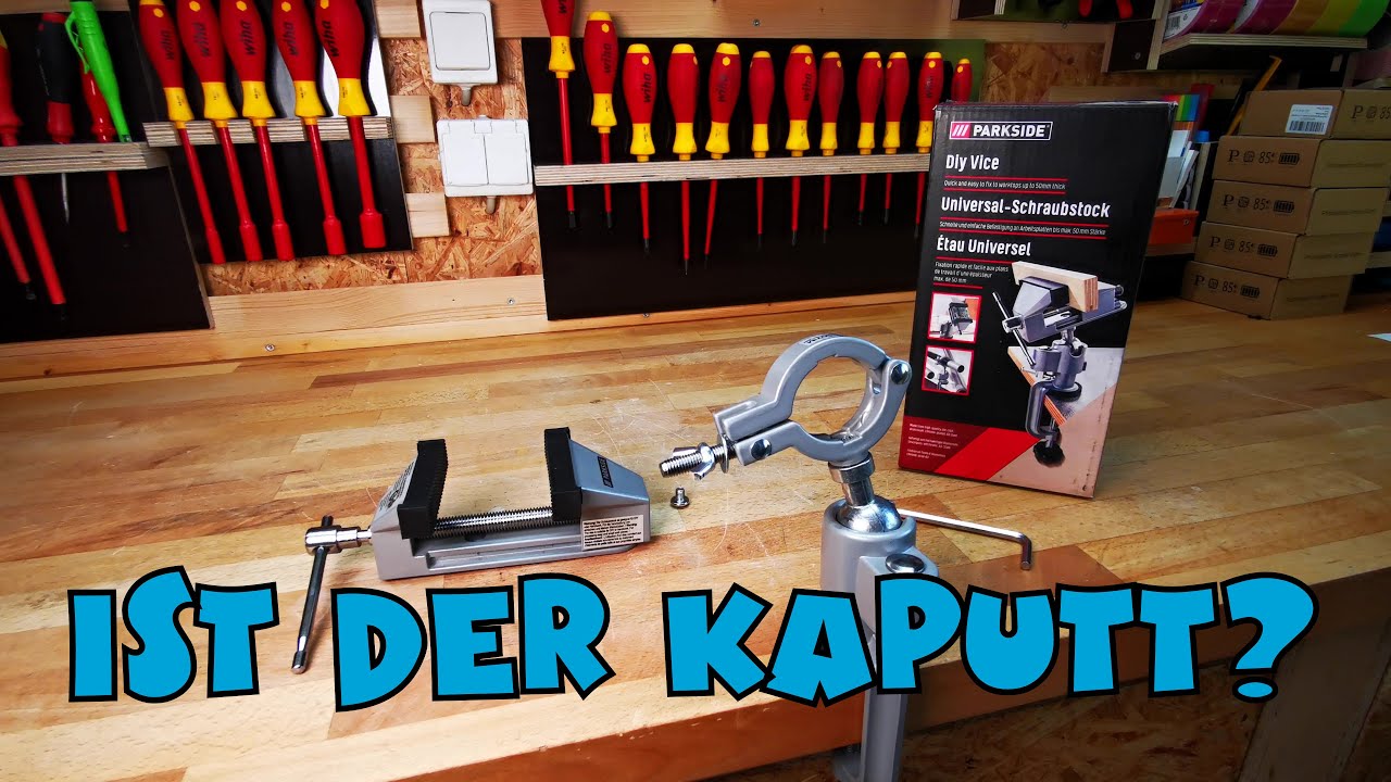 Mini Universal-Schraubstock von Lidl - PARKSIDE® - YouTube