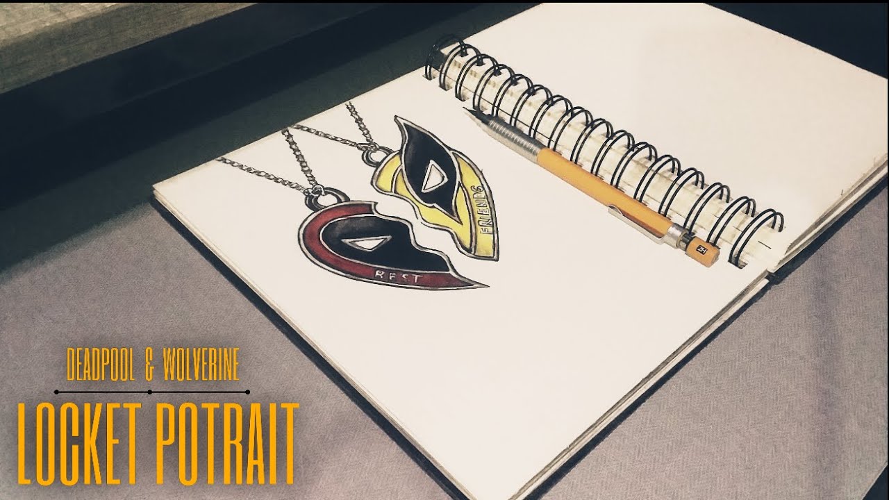 Drawing split locket | from Deadpool & wolverine - YouTube