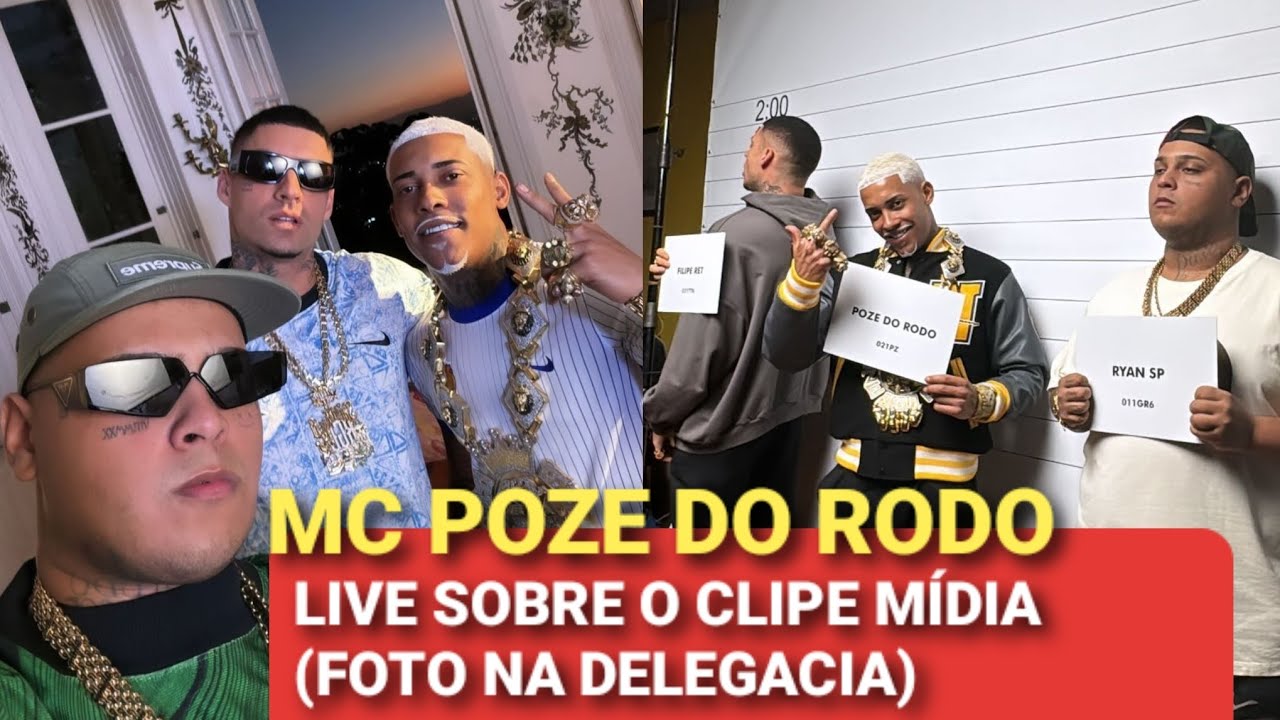 COMO FOI A LIVE DO MC POZE DO RODO NO DIA DO LANÇAMENTO DO VÍDEO CLIPE ...