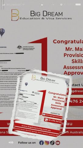 Provisional Skills Assessment (PSA) Approved as Chef and Cook 👨‍🍳 🙌🇦🇺 ...
