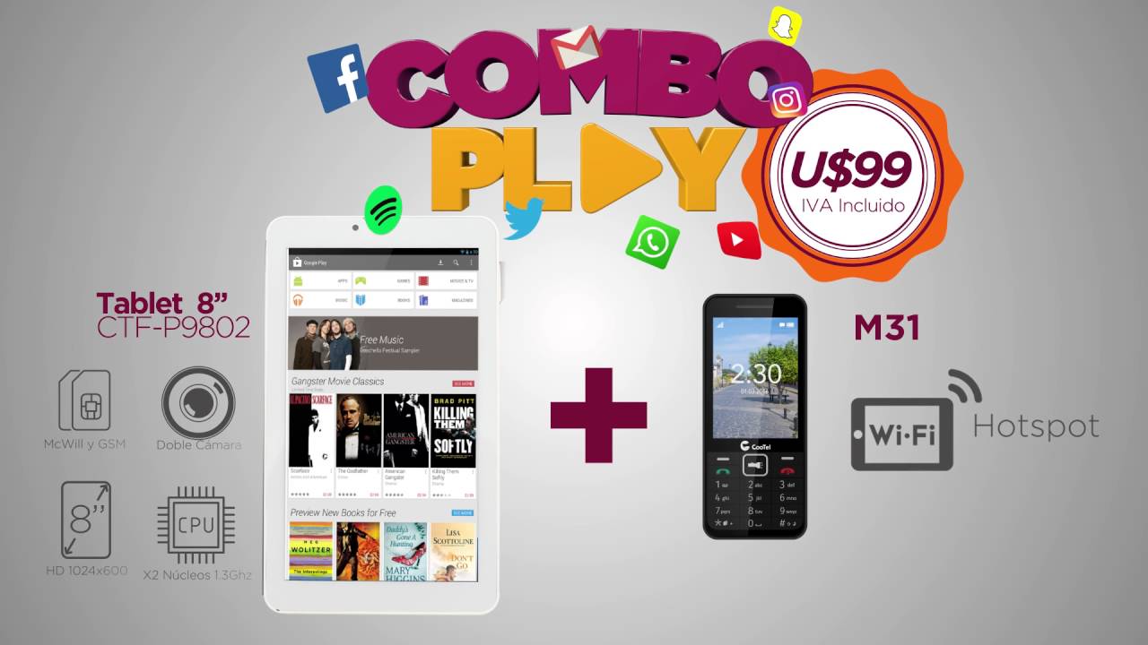 Promoción Combos Tablet - YouTube