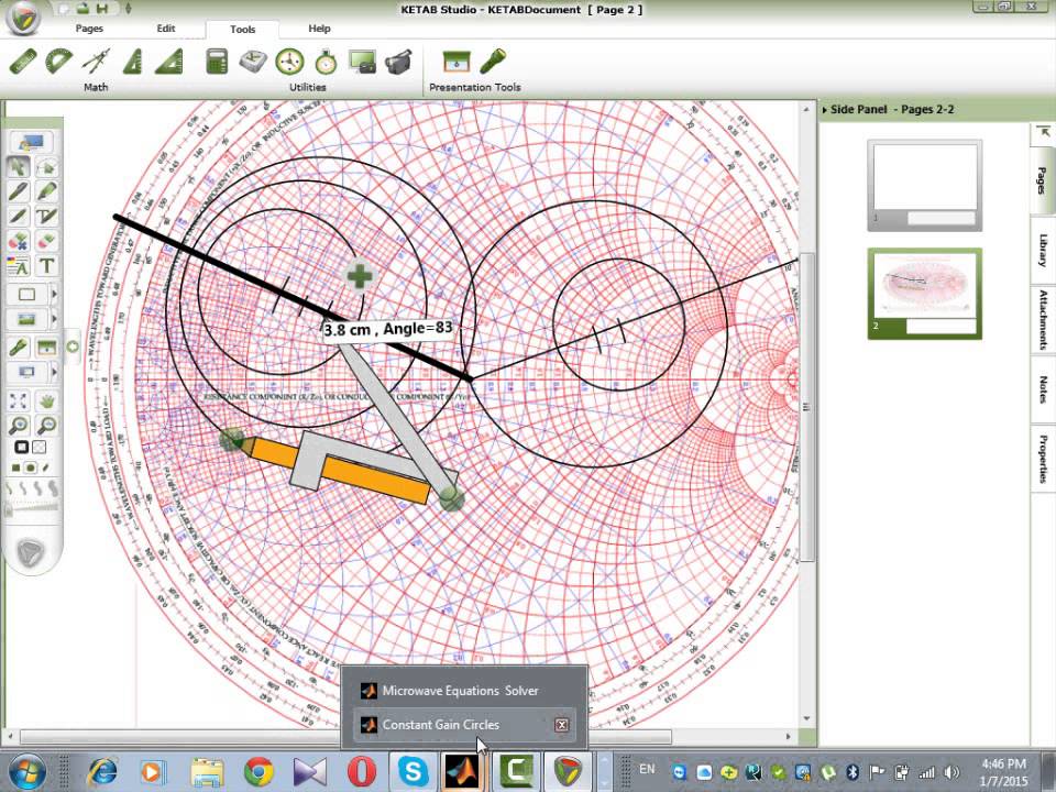 constant gain circles example - YouTube