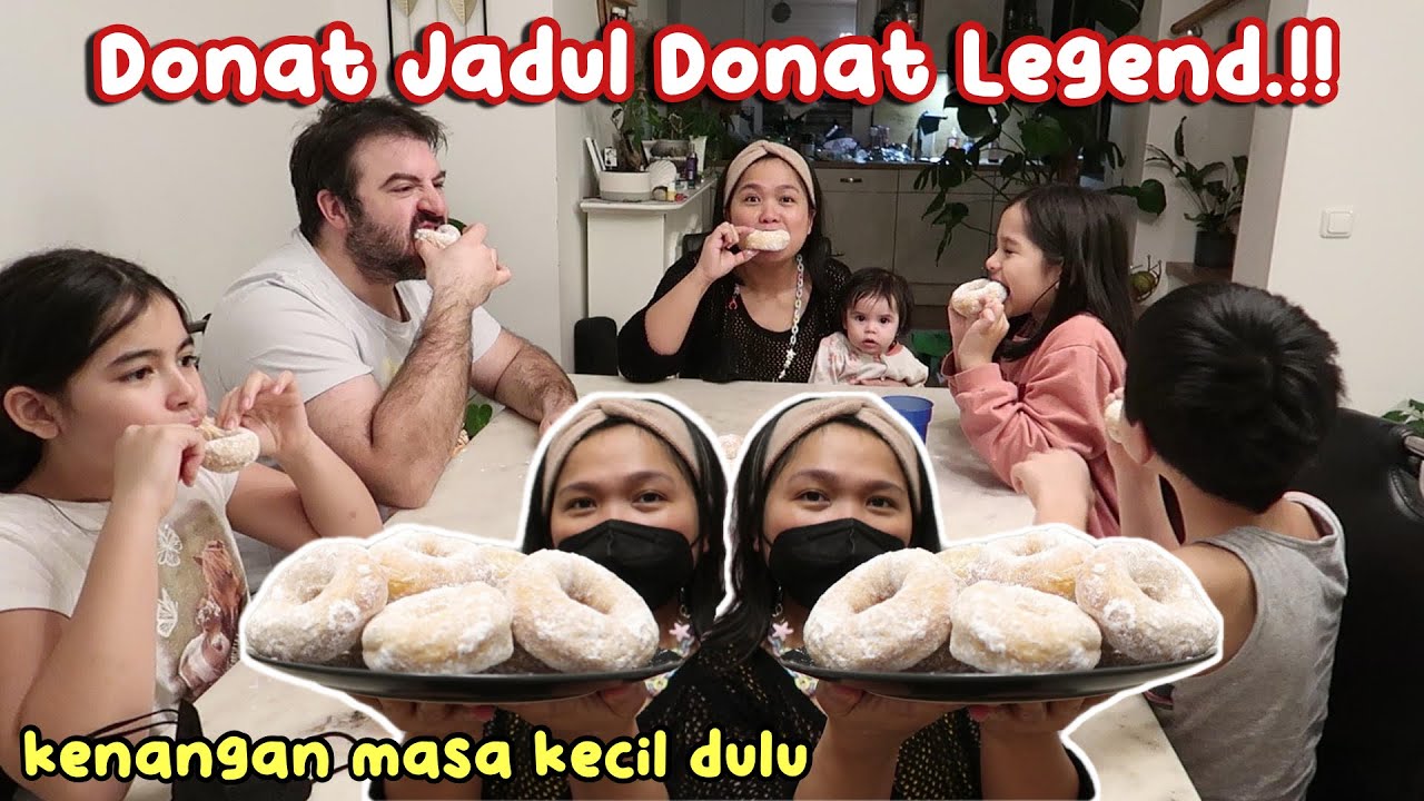 BIKIN DONAT JADUL GULA HALUS, DONAT LEGEND FAVORITOOOO..! - YouTube