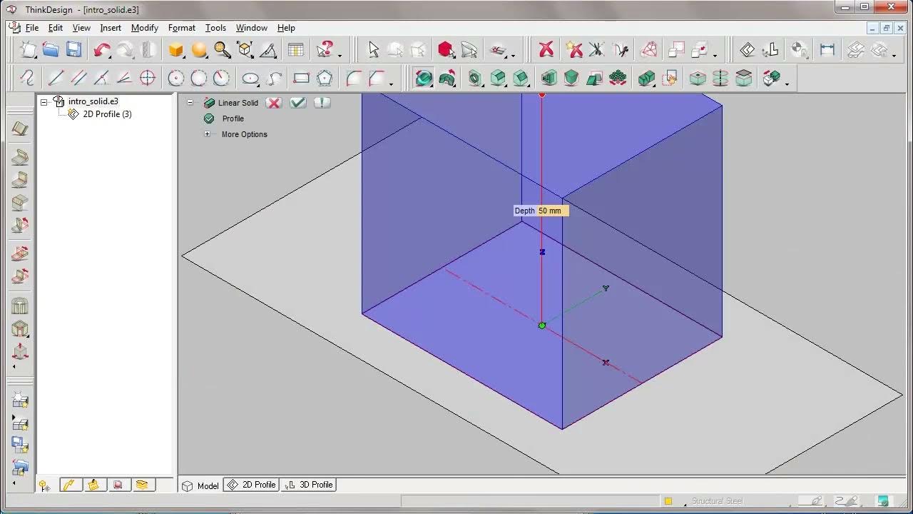 ThinkDesign - Introduction do Solid Modelling, Part 1 - (16) - YouTube