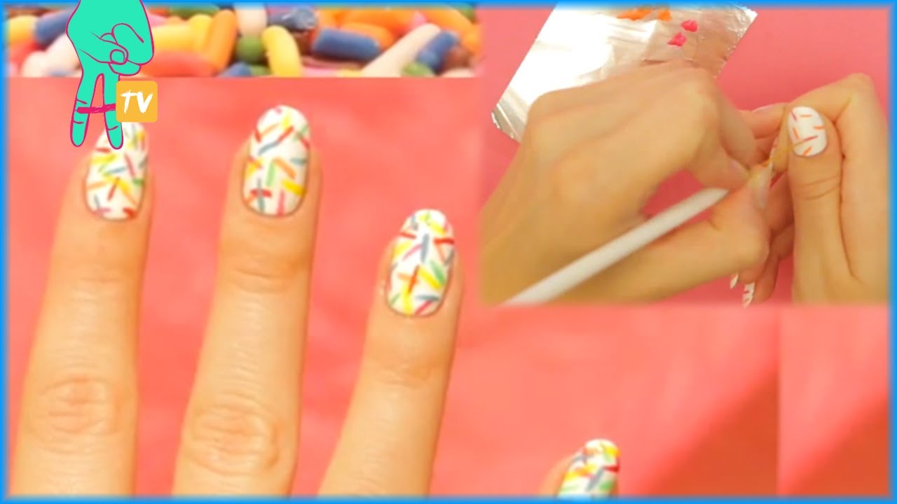 How To Make Sprinkle Nails For Back To School! Nail Pop Ep. 5 - YouTube