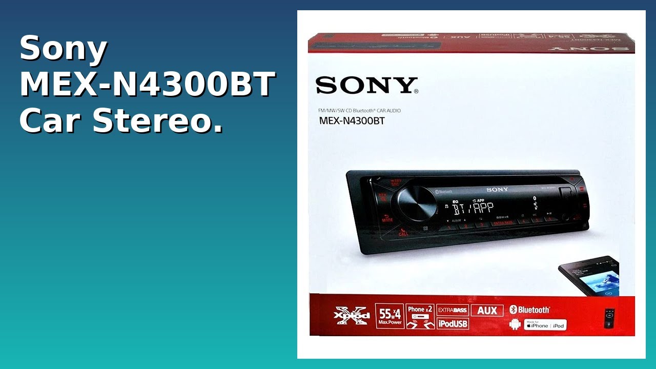 REVIEW (2026): Sony MEX-N4300BT Car Stereo. Features. - YouTube