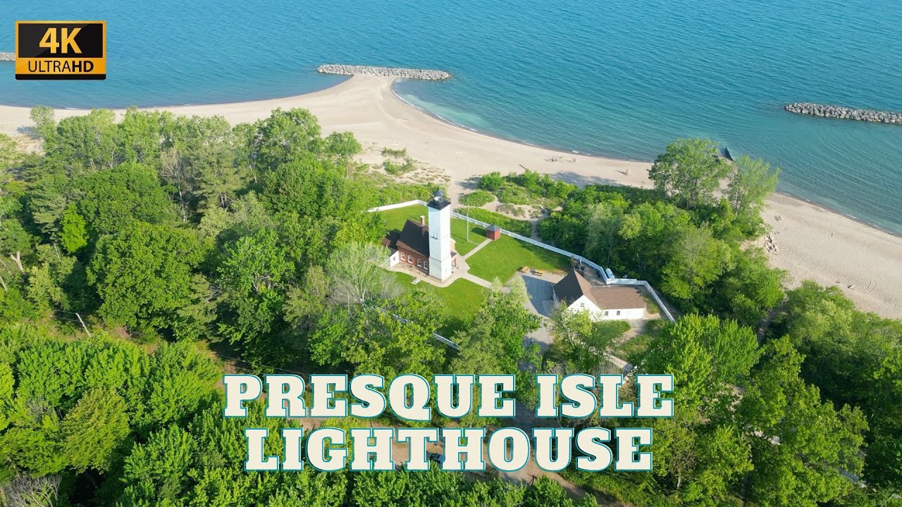4K Drone Footage - Presque Isle Lighthouse - Erie, Pennsylvania - YouTube