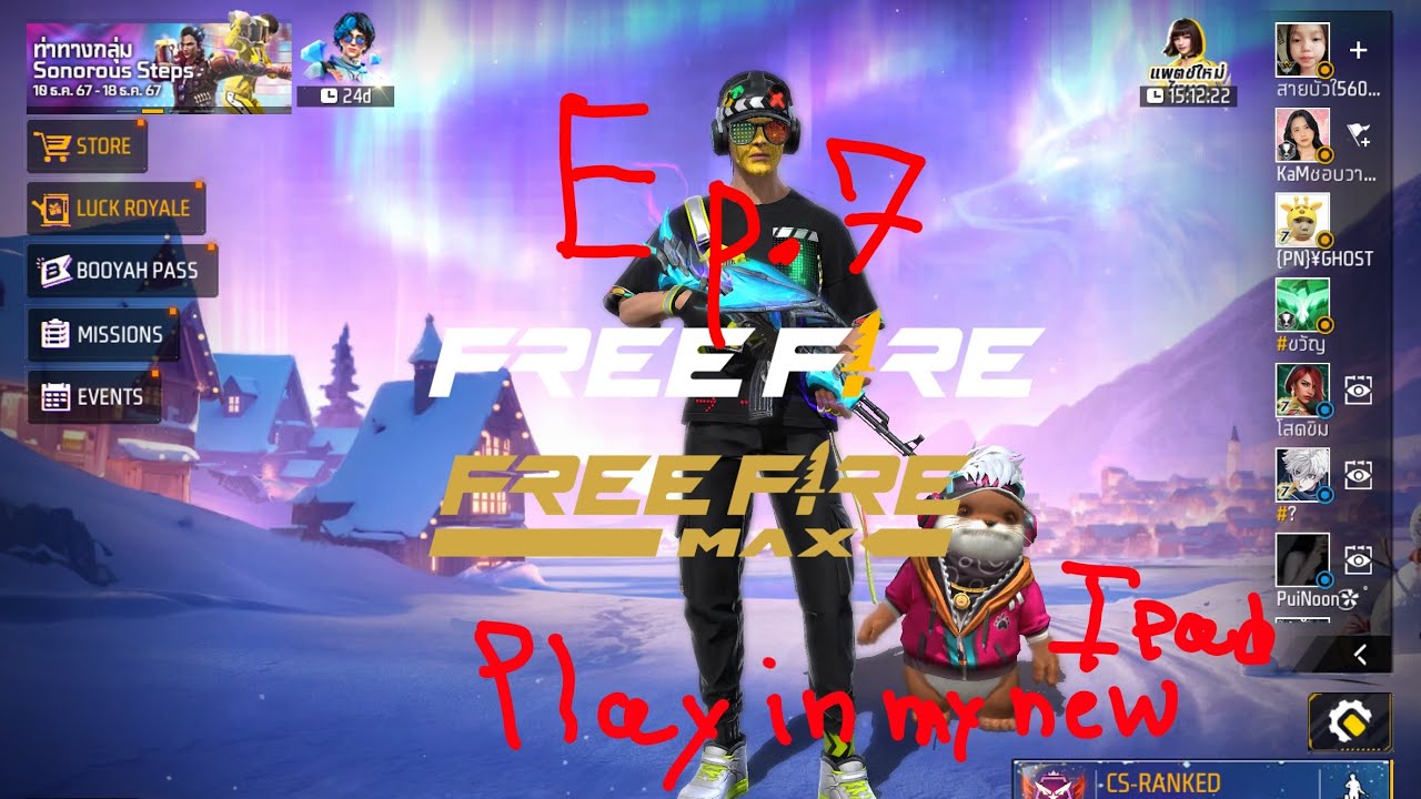 Free Fire Ep.7 play in my new iPad - YouTube