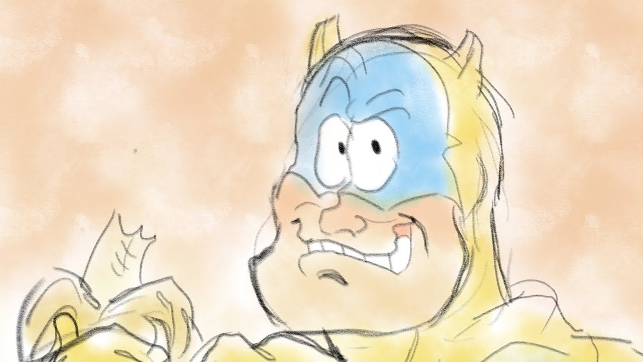 I recorded myself making Banana Man Beano fanart - YouTube