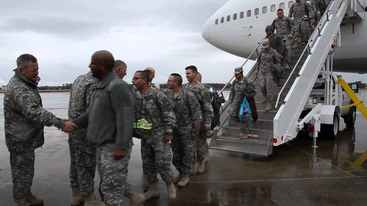 3-116th Field Artillery arrives in Mississippi, Dec. 22, 2013 - YouTube